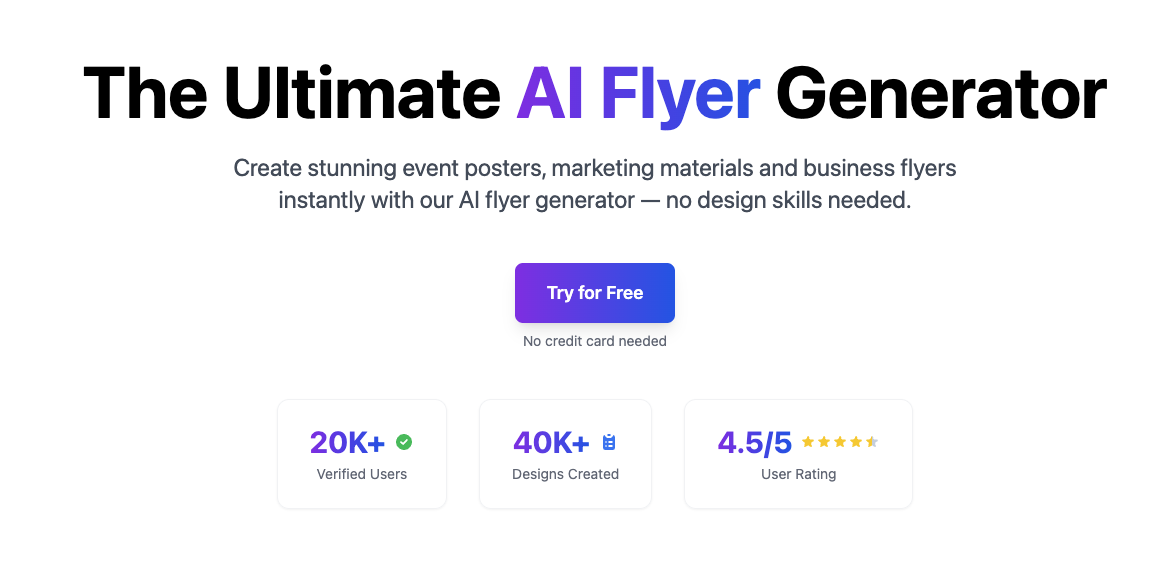 AI Flyer - The Ultimate AI Flyer Generator
